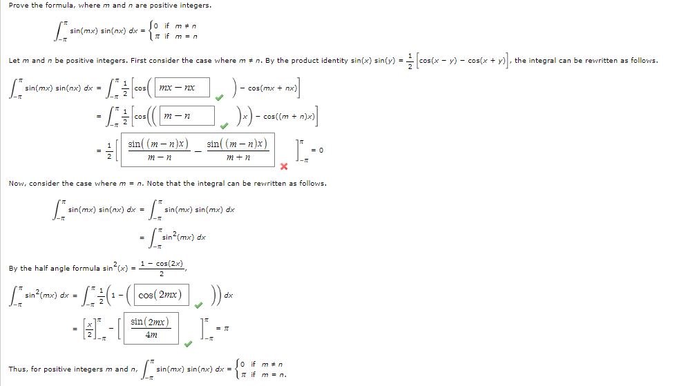 Solved Prove the formula, where m ﻿and n ﻿are positive | Chegg.com