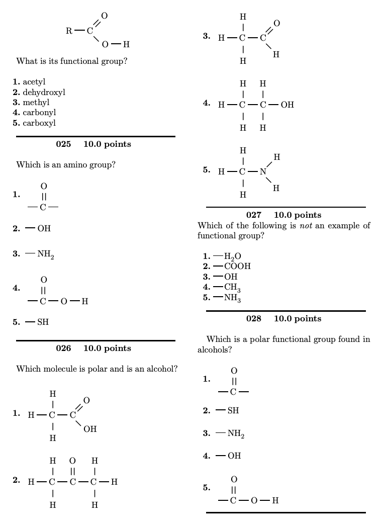 Solved What is its functional group? 1. acetyl 2. dehydroxyl | Chegg.com