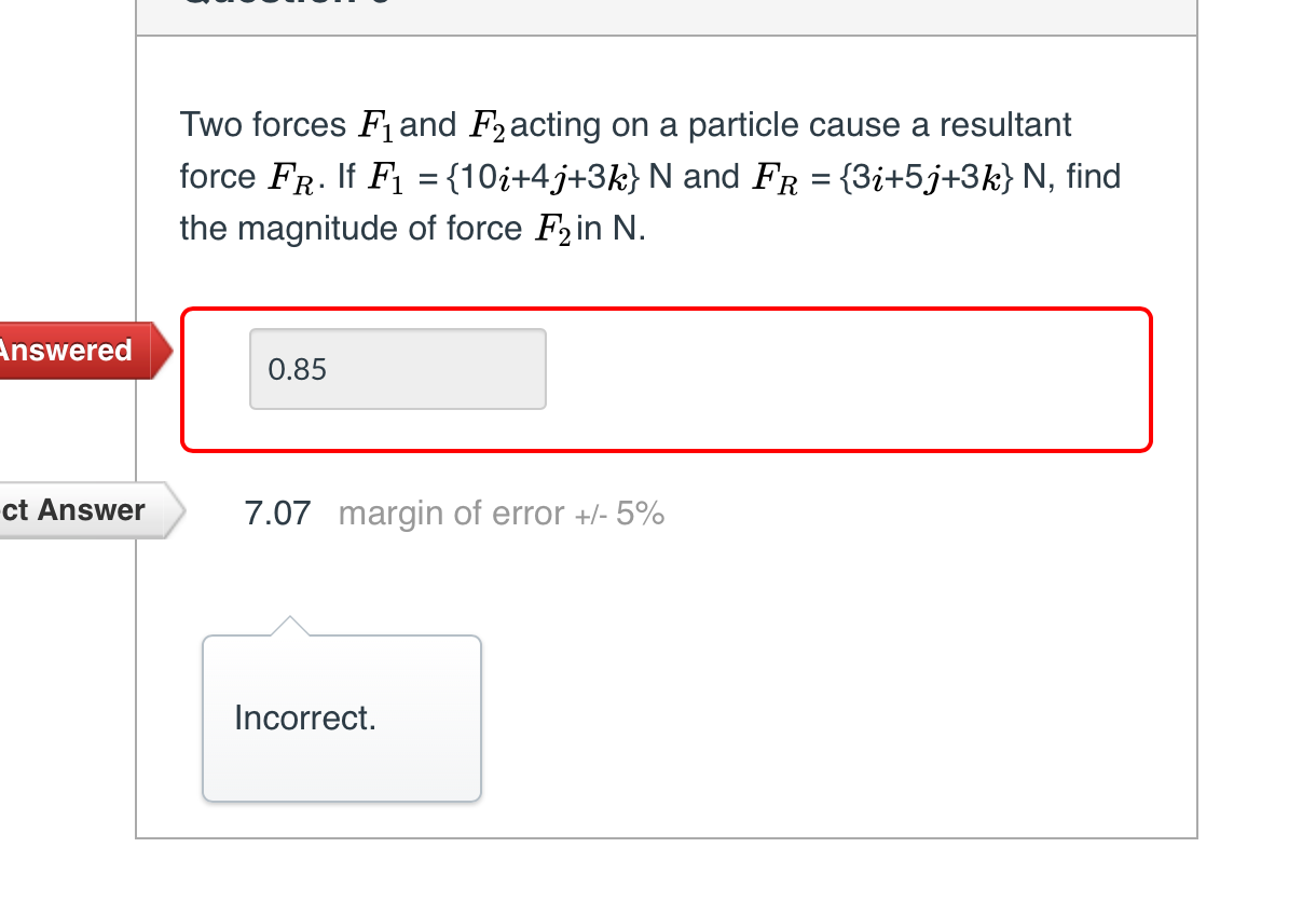 Solved A force F acting between two points A and B, has a | Chegg.com