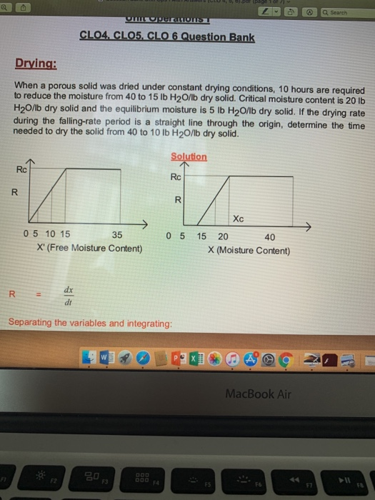Solved CLO4 CLO5 CLO 6 Question Bank en a porous solid was | Chegg.com