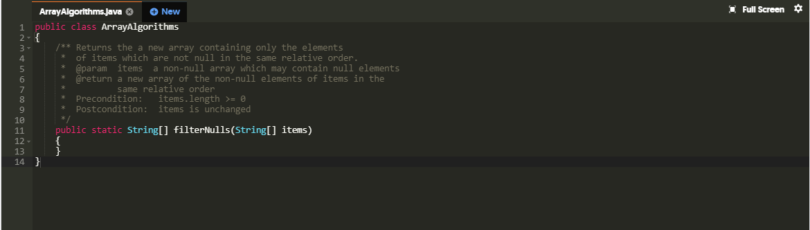 Solved Help with Java FRQ Given an array of Strings, items, | Chegg.com