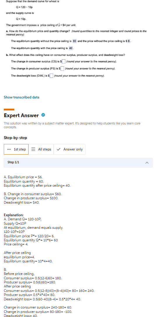 Solved Please answer Part B. Here is an example of the | Chegg.com