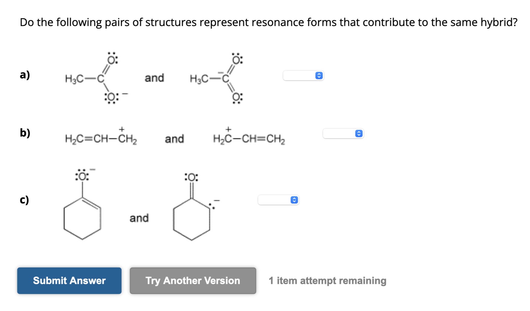 Solved Do the following pairs of structures represent | Chegg.com