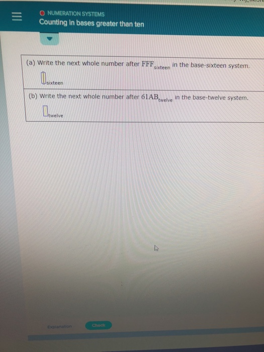 Solved O NUMERATION SYSTEMS Counting in bases greater than | Chegg.com Solved O NUMERATION SYSTEMS Counting in bases greater than | Chegg.com