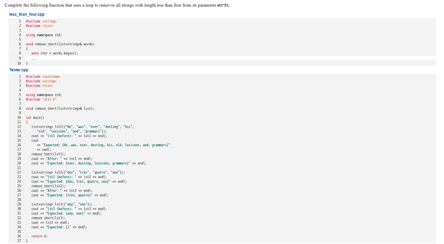 Solved C++/ Complete the following function that uses a loop | Chegg.com