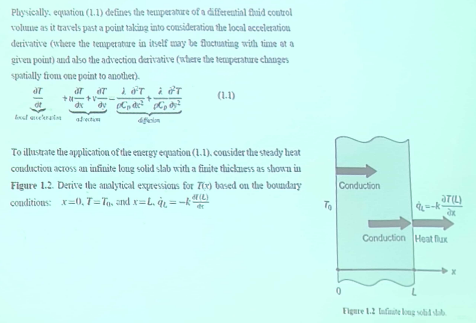 Solved Physically, equation (1.1) defines the temperature of | Chegg.com