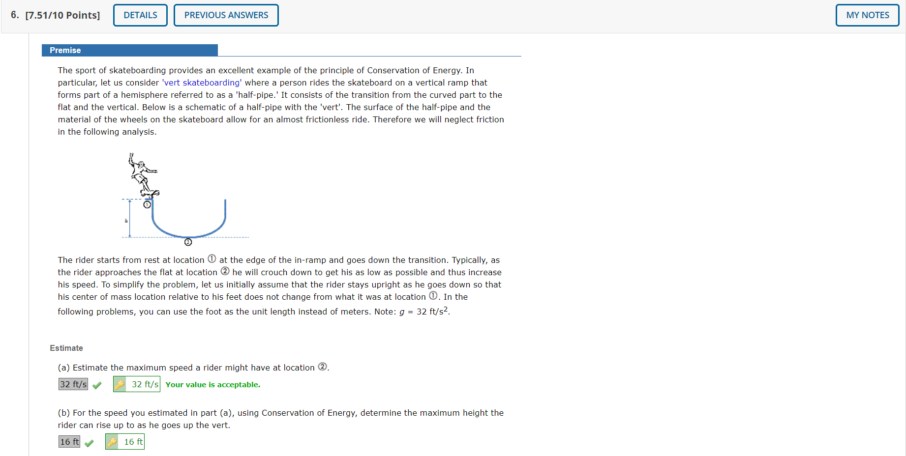 Solved 6. [7.51/10 Points] DETAILS PREVIOUS ANSWERS MY NOTES | Chegg.com