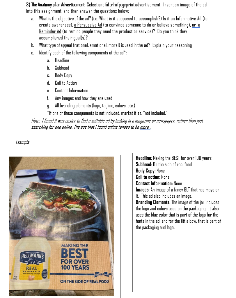 Informative Ads Examples