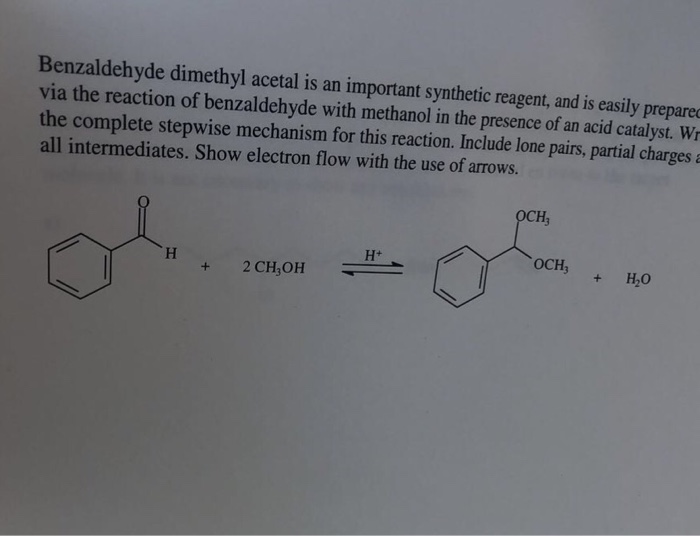 Solved Benzaldehyde dimethyl acetal is an important | Chegg.com