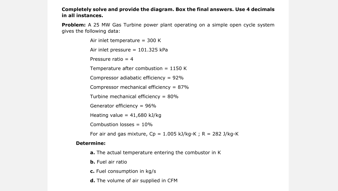 Solved Completely solve and provide the diagram. Box the | Chegg.com