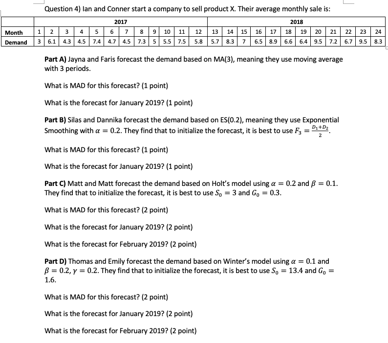 Solved Question 4) lan and Conner start a company to sell | Chegg.com