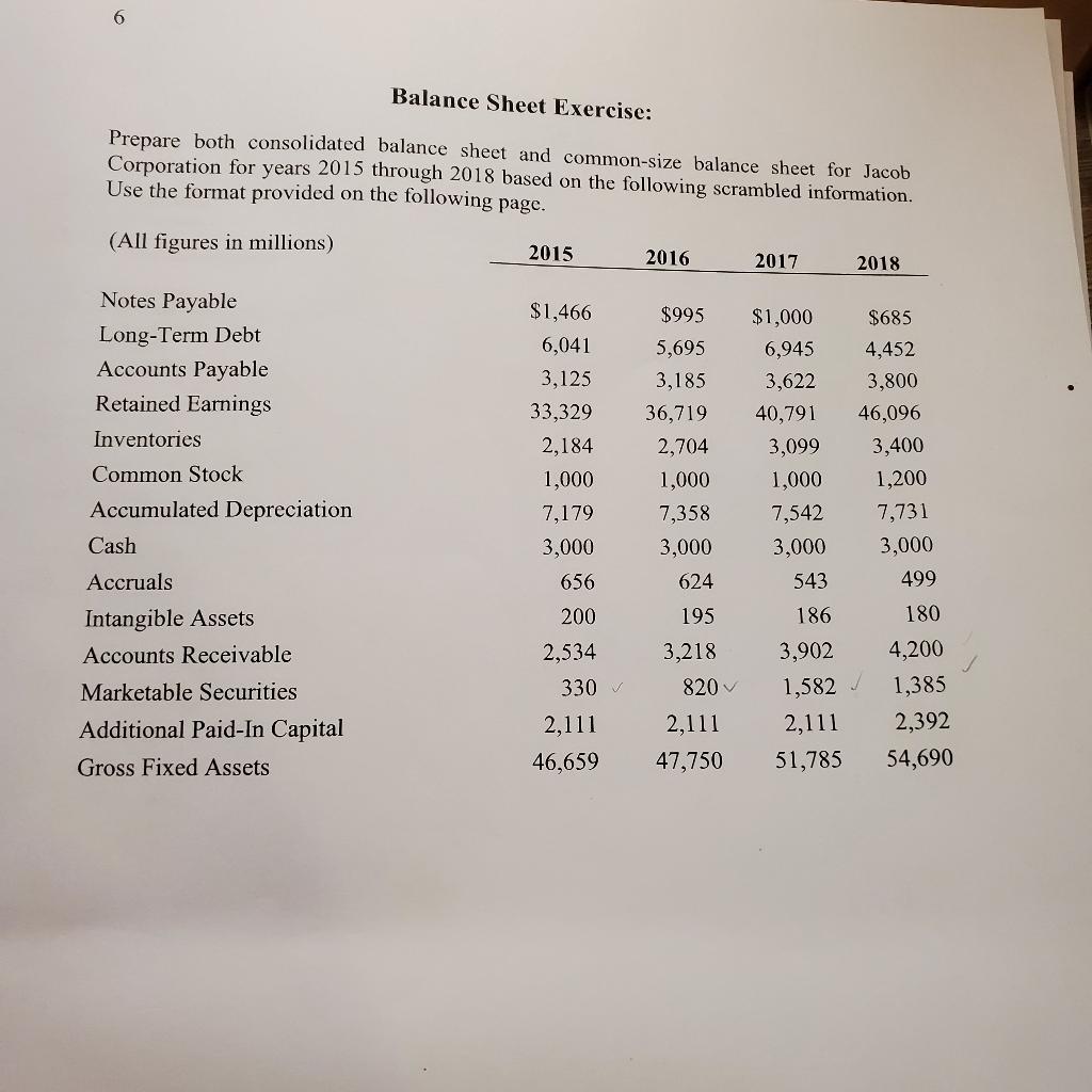 Solved Balance Sheet Exercise: Prepare both consolidated | Chegg.com