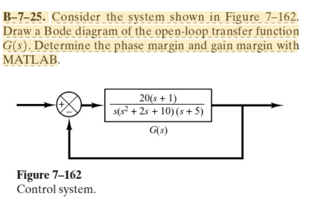 Solved B-7-25. Consider the system shown in Figure 7-162. | Chegg.com