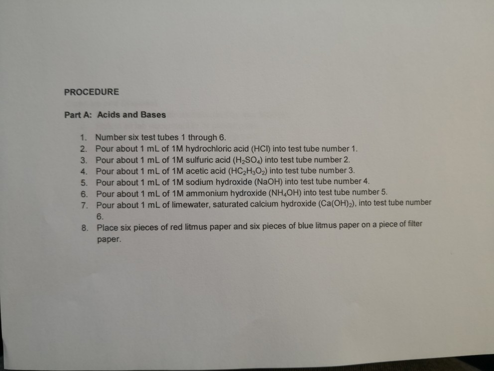 4. Read the entire laboratory activity. Form a | Chegg.com