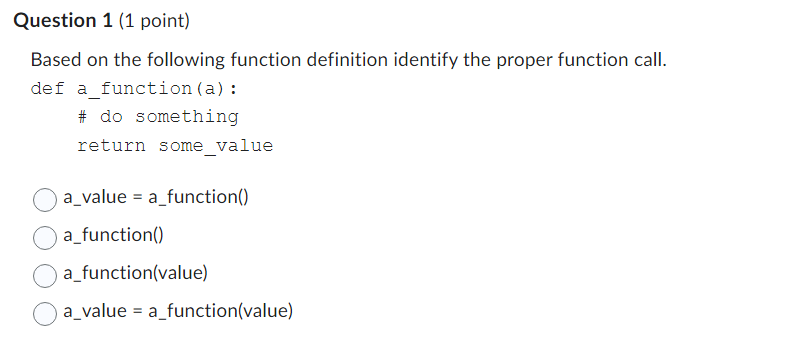 Solved Based on the following function definition identify | Chegg.com Solved Based on the following function definition identify | Chegg.com