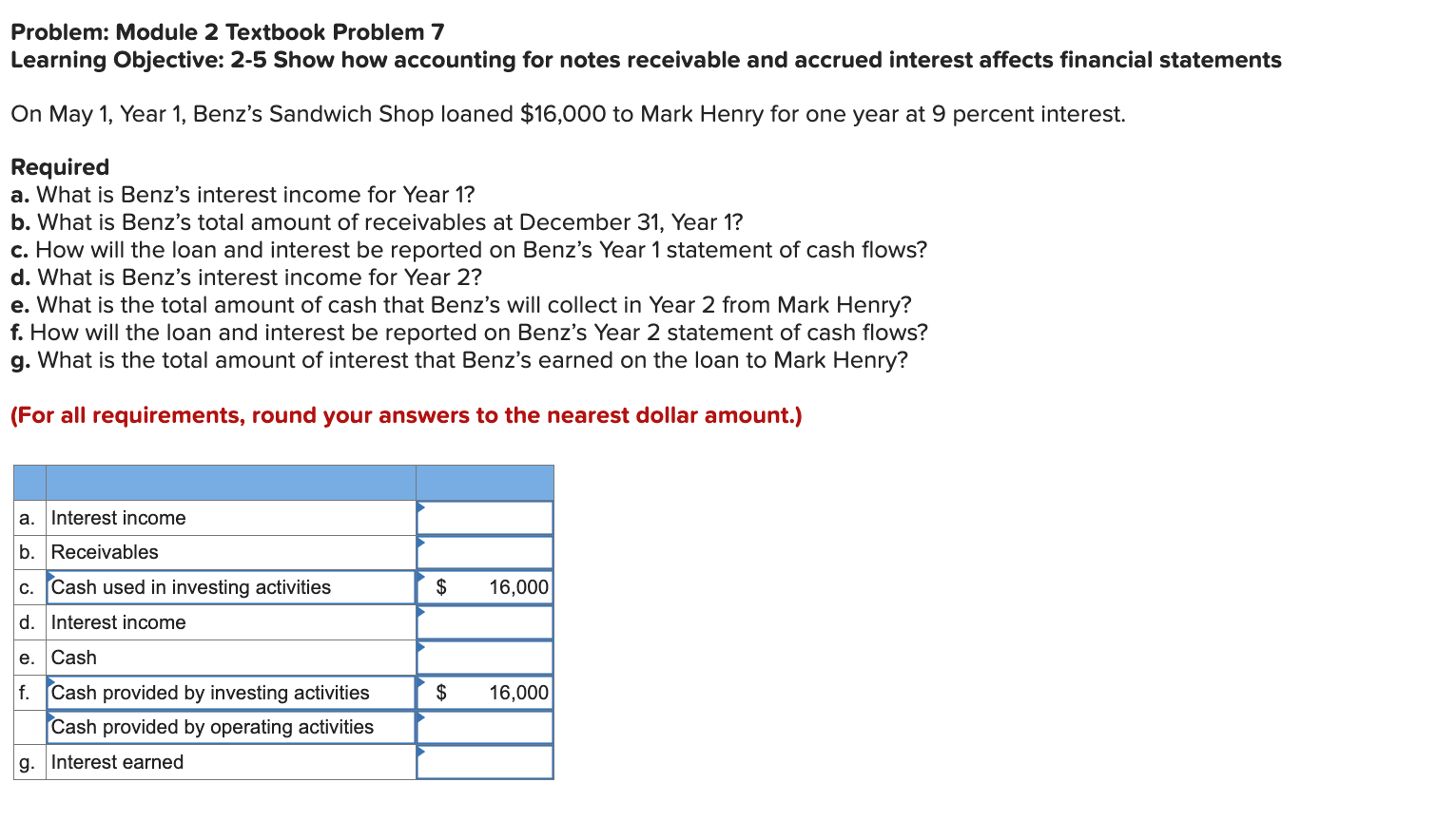 Solved Problem: Module 2 Textbook Problem 7 Learning | Chegg.com