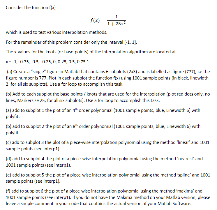 Solved Consider the function f(x) 1 25x which is used to | Chegg.com