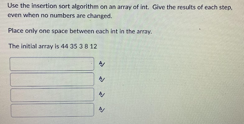 Solved Use The Selection Sort Algorithm On An Array Of Int 9492