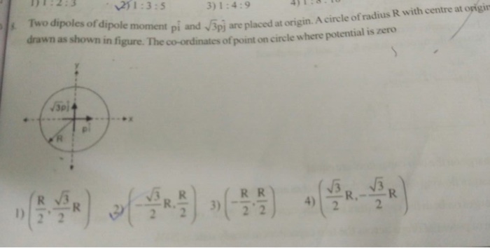 Solved Two dipoles of dipole moment pi cap and squareroot | Chegg.com