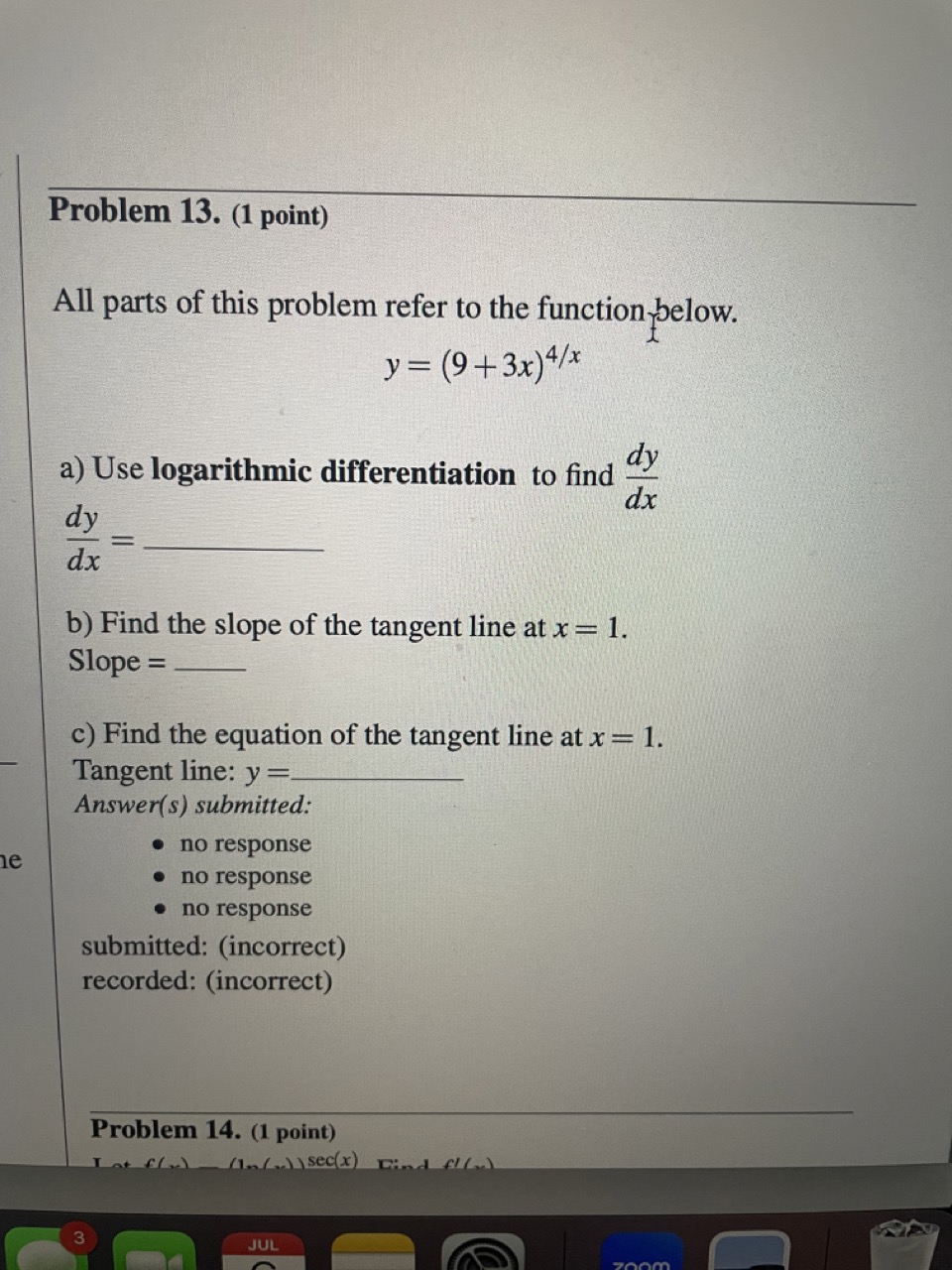 Solved Let f (x) = (ln(x))sec(x) . Find f ′ (x). f′(x)= | Chegg.com