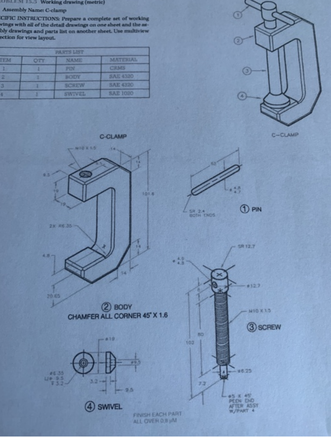 Solved CAN SOMEONE SKETCH A 2D DRAWING FOR THE BODY | Chegg.com