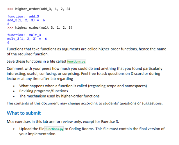Solved Lab Exercises 1. Types and Functions Let us revisit | Chegg.com