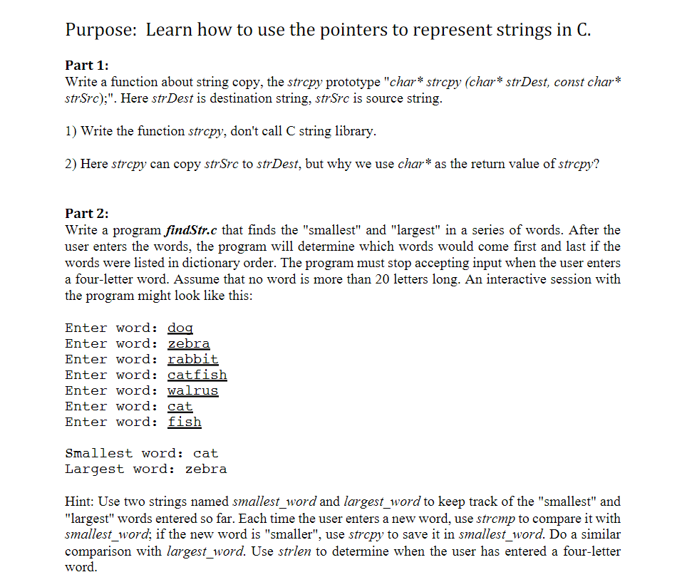 Solved Purpose Learn How To Use The Pointers To Represent 5096