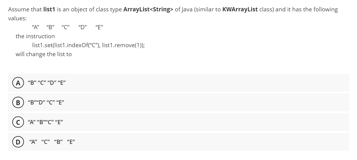 Solved Assume That List1 Is An Object Of Class Type 