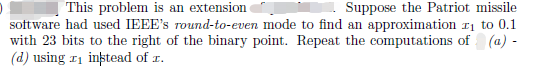 The imprecision of floating-point arithmetic can have | Chegg.com