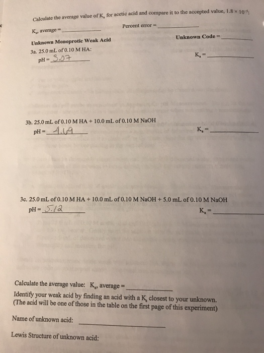 Solved Data and Calculations: Clearly show your calculations | Chegg.com