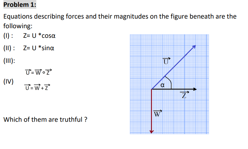 Solved Equations describing forces and their magnitudes on | Chegg.com