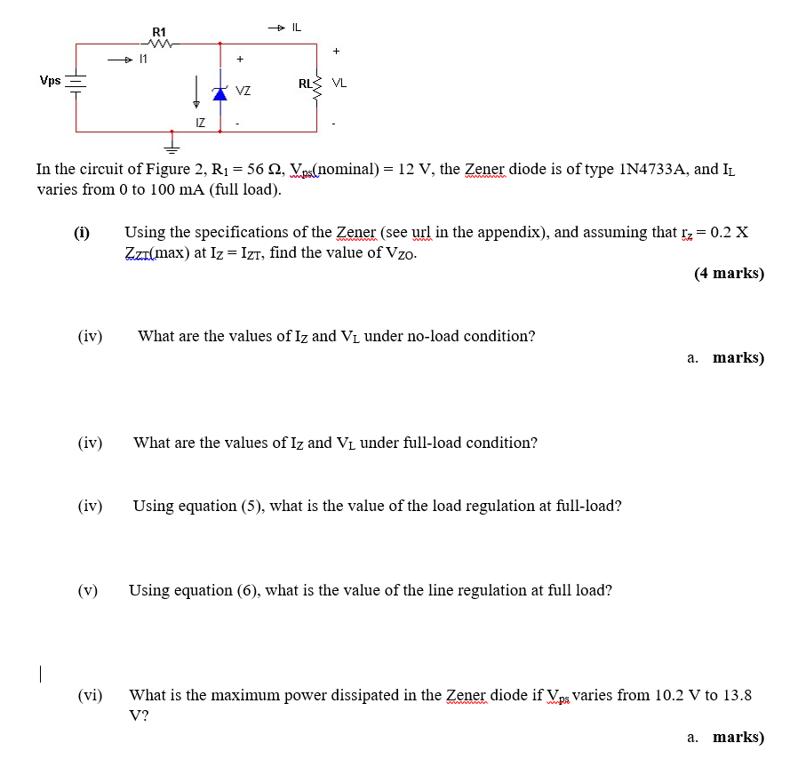 Solved IL Vps - RLS VL I IZ vz . In the circuit of Figure 2, | Chegg.com