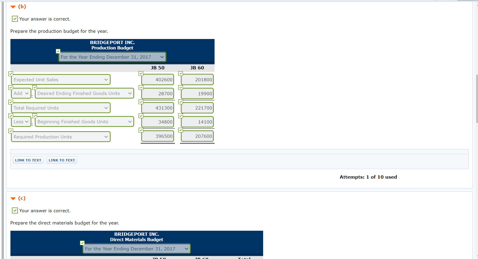 Solved Problem 13-2 (Part Level Submission) Bridgeport Inc. | Chegg.com