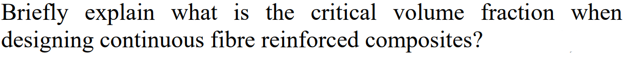 Solved 2. Briefly explain what is the minimum volume | Chegg.com