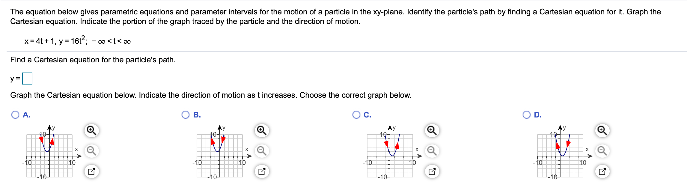 Solved Given Parametric Equations And Parameter Intervals 