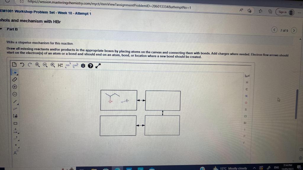 Solved Write a stepwise mechanism for this reaction. start | Chegg.com
