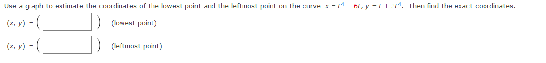 Solved Use a graph to estimate the coordinates of the lowest | Chegg.com