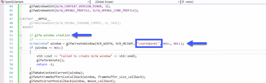 Solved Prompt Begin by opening the OpenGLSample solution | Chegg.com