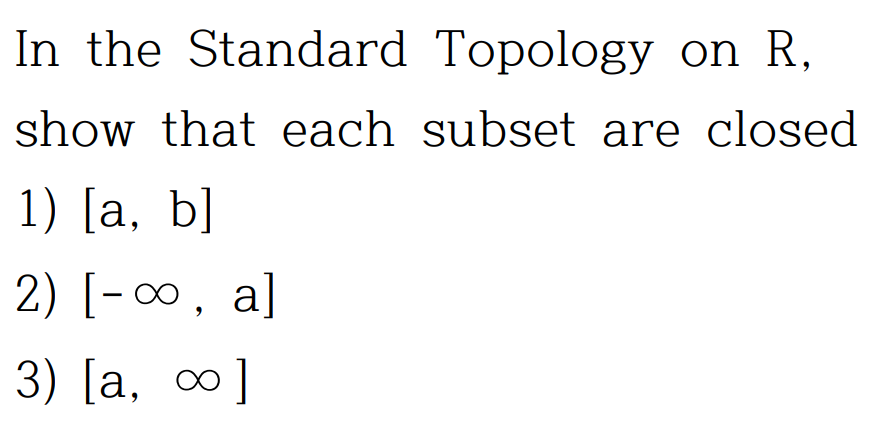 Solved In the Standard Topology on R, show that each subset | Chegg.com