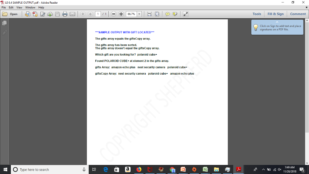 Solved LE 6.4 68A().pf (SECURED) - Adobe Reader File Edit | Chegg.com