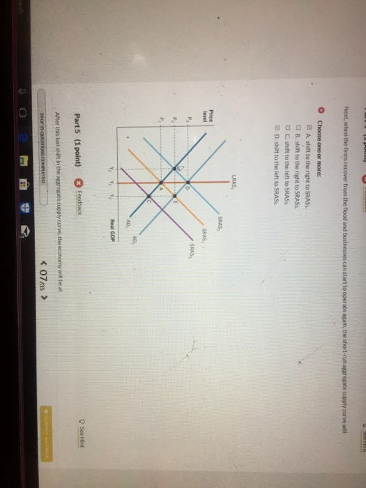 Solved Part 1 (1 point) See Hint Consider the graph below. | Chegg.com