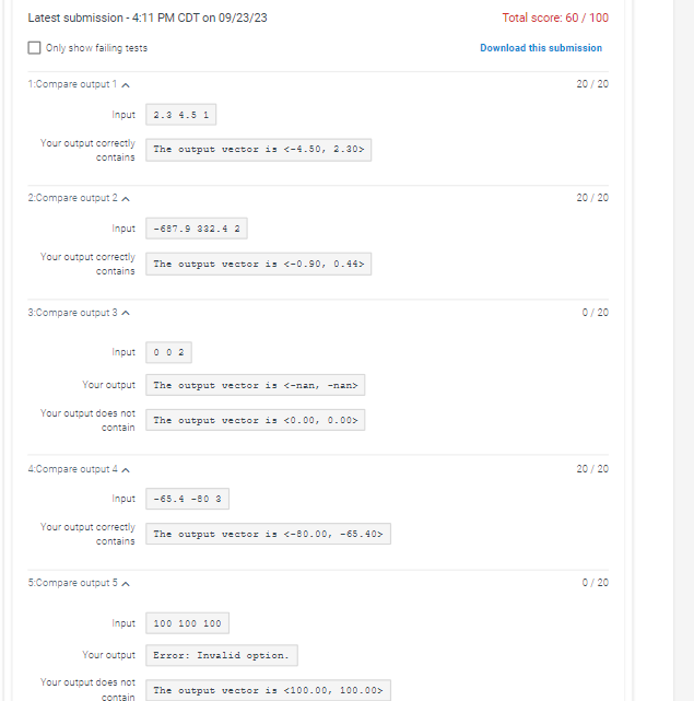 Solved Can someone help me fix my code plz, I'm only getting | Chegg.com