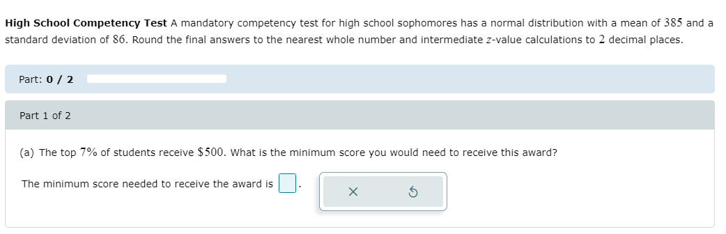 Solved High School Competency Test A mandatory competency | Chegg.com