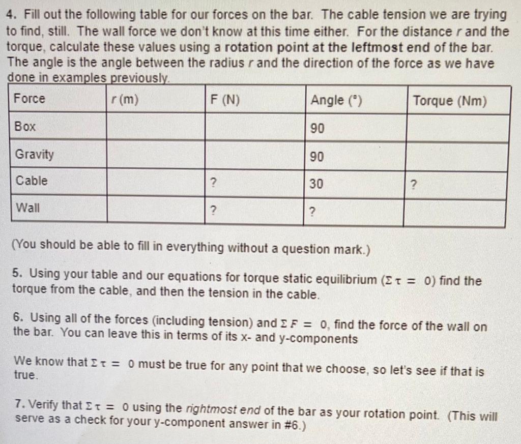 Solved Mass of Bar (between 10 and 50 kg) 35 Mass of Box | Chegg.com