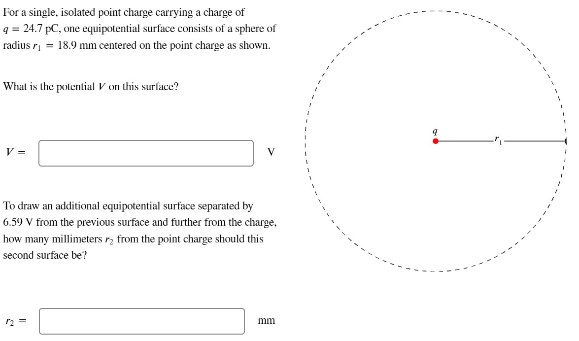Solved For a single, isolated point charge carrying a charge | Chegg.com