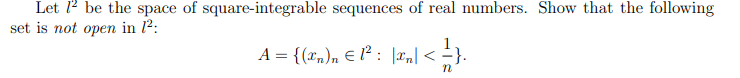 Solved Let l be the space of square-integrable sequences of | Chegg.com