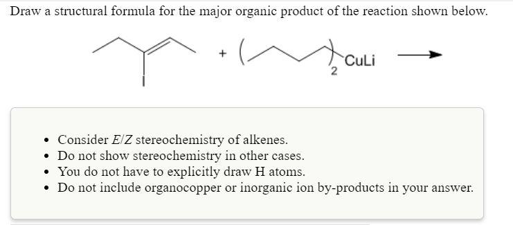 Solved Lithium Diorganocopper (Gilman) Reagents: Coupling | Chegg.com