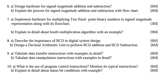 Solved a) ﻿Design hardware for signed magnitude addition and | Chegg.com