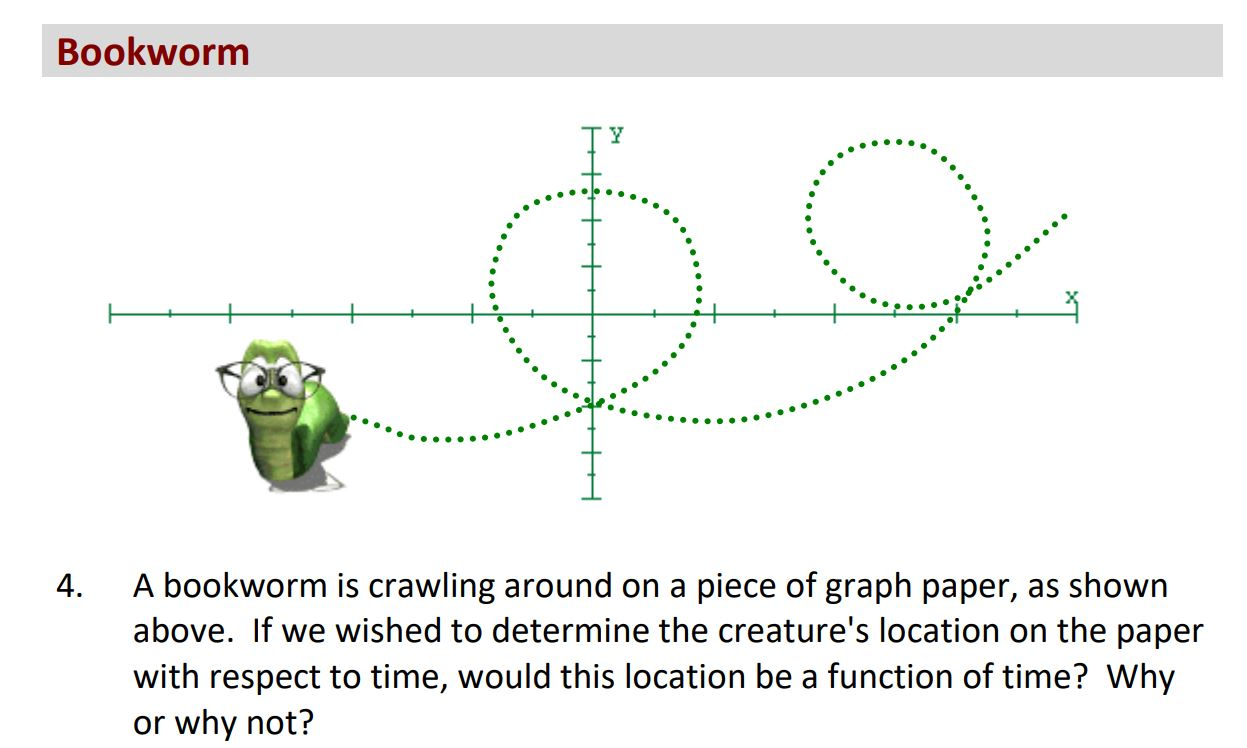 Solved Bookworm Y 00 4. A bookworm is crawling around on a | Chegg.com