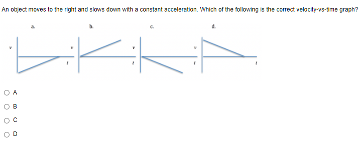 Solved An object moves to the right and slows down with a | Chegg.com